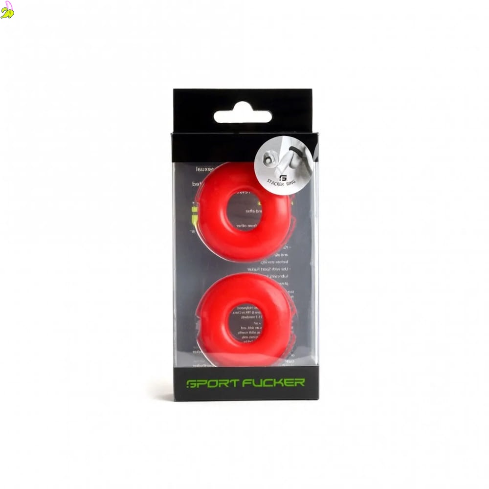 Sport Fucker - Stocker Rings zestaw 2 sztuk- czerwone | Poppers sklep ...