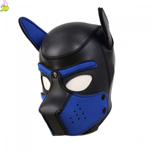 Kinky Puppy Neoprene Puppy Hood maska psa niebieska | Poppers sklep ...